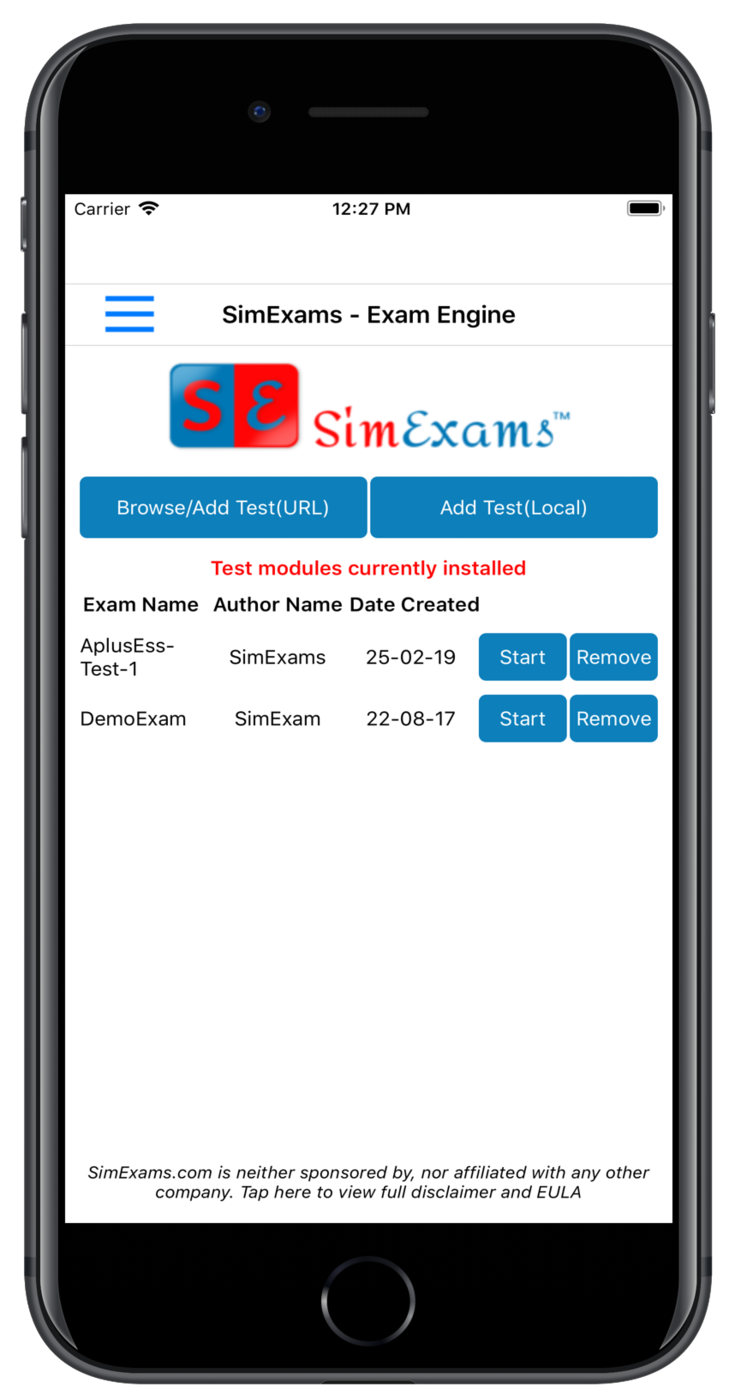 Exam Engine Application Software For iOS Mobiles – Simulation Exams Blog – IT Certification