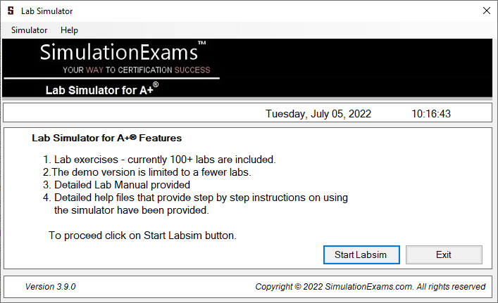 Lab Simulator for A+ update – Simulation Exams Blog – IT Certification