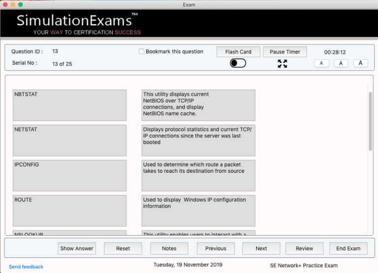 Network+ Exam Sim for MAC OS app – Simulation Exams Blog – IT Certification