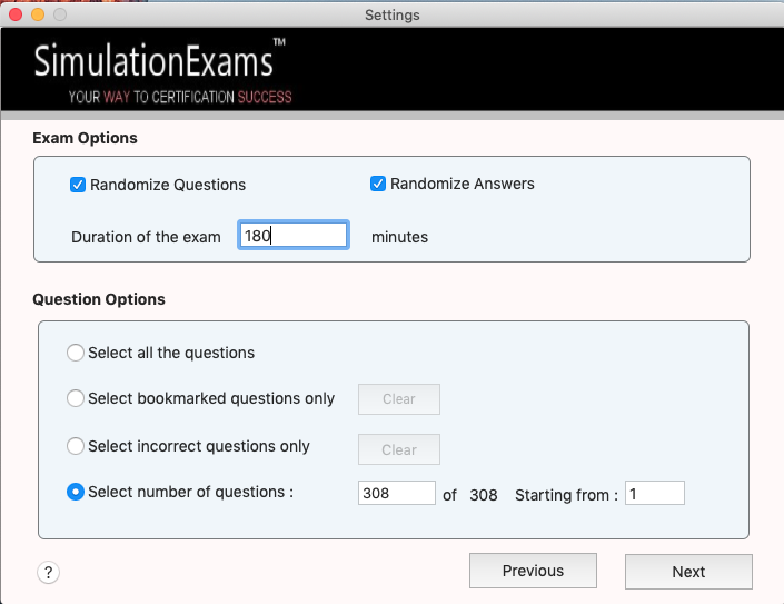 Sim-Ex™ Practice Exams MacOS App for CCENT 100-105